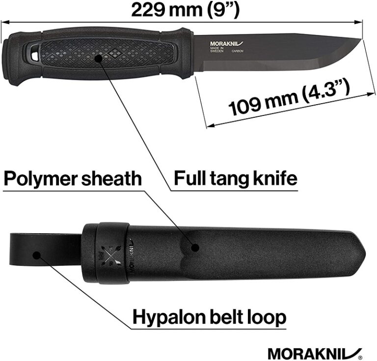 Garberg Carbon Full Tang Knife With Poly Sheath – Boreal Ventures Canada